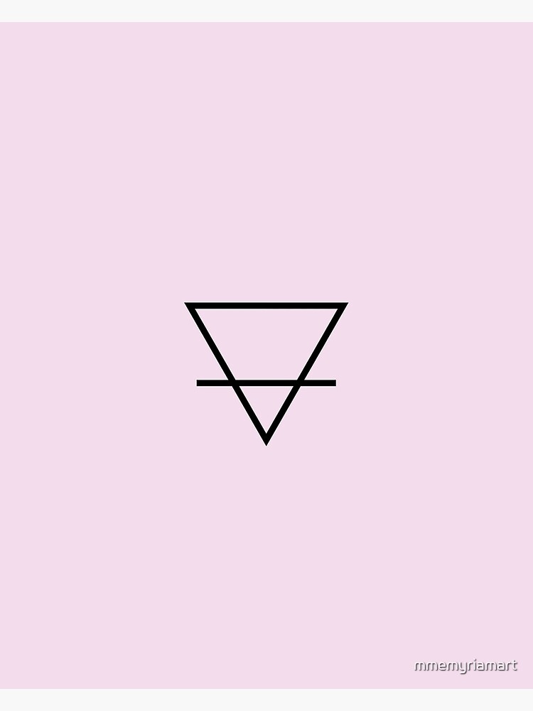 "Earth symbol astology sign black triangle Alchemy earth symbol pastel ...