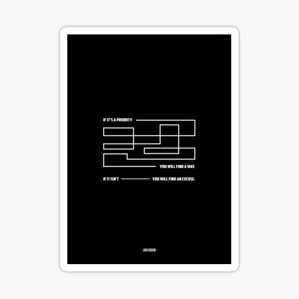 "Life Visuals - Jim Rohn" Sticker for Sale by aasbah | Redbubble