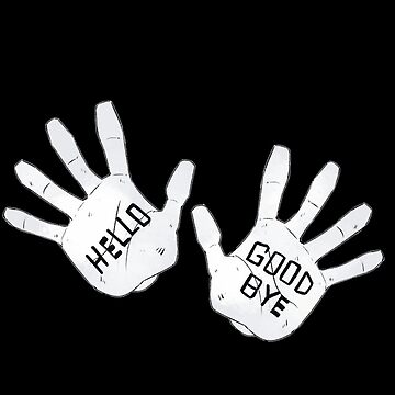 "Umbrella Academy - Klaus Hands Hello Goodbye" Sticker for Sale by ...