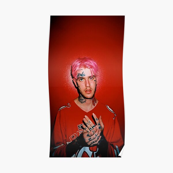 "Lil Peep Red Background" Poster for Sale by Freshfroot | Redbubble