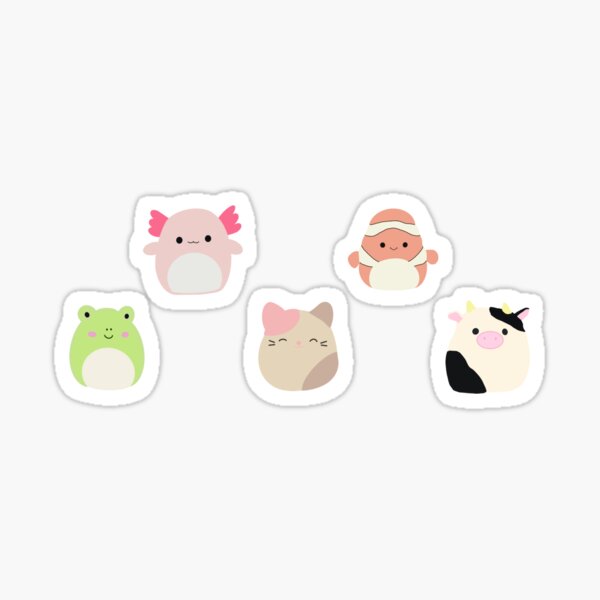 "Squishmallow set!" Sticker for Sale by delaneyyyyb | Redbubble