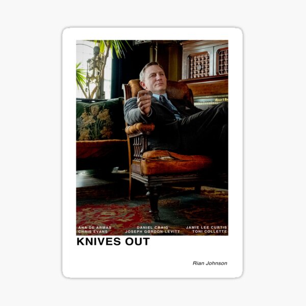 "Knives Out" Sticker for Sale by PuzzleBuzz | Redbubble