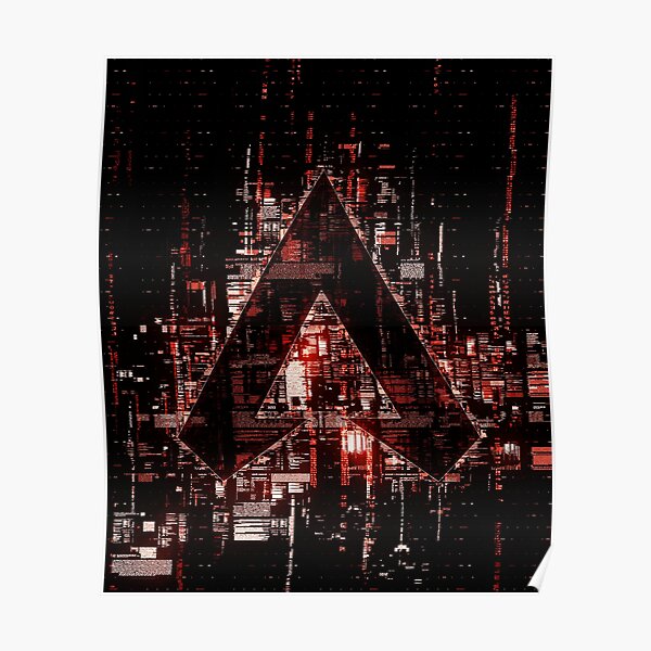 "Apex Legends Logo - Neon Distressed Grunge Code" Poster by Visionyst ...