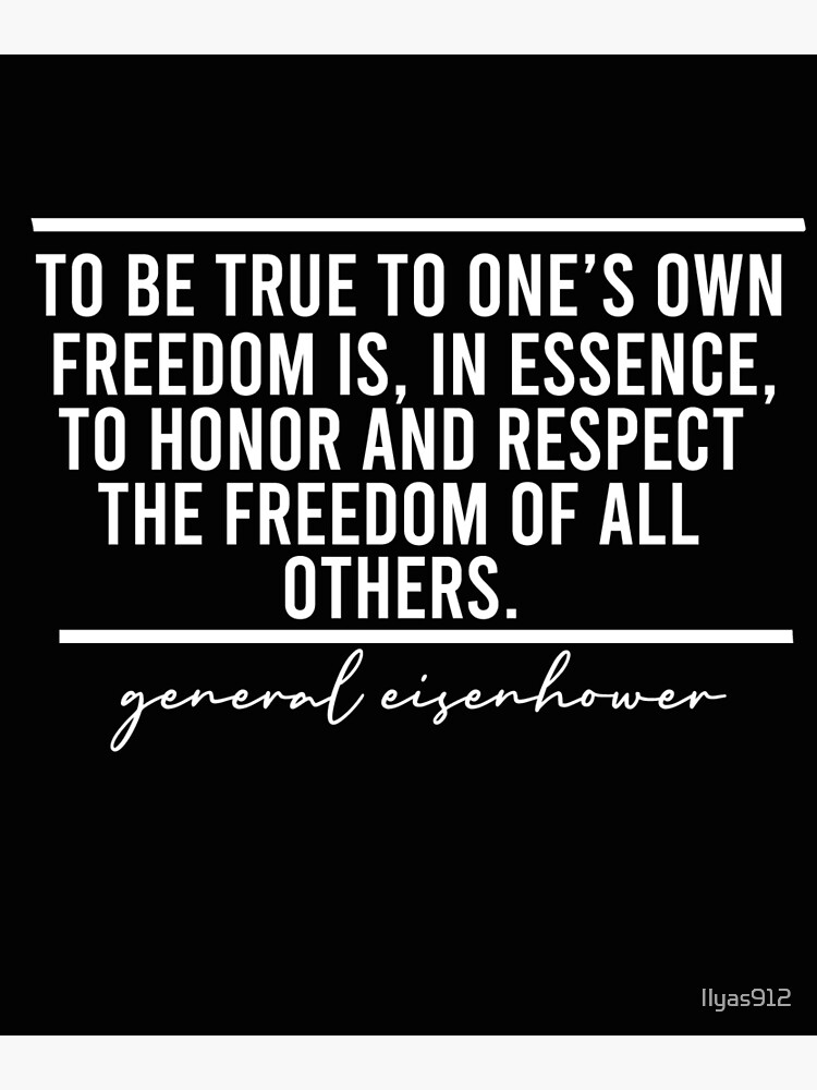 "to be true to one's own freedom is, in essence, to honor and respect ...