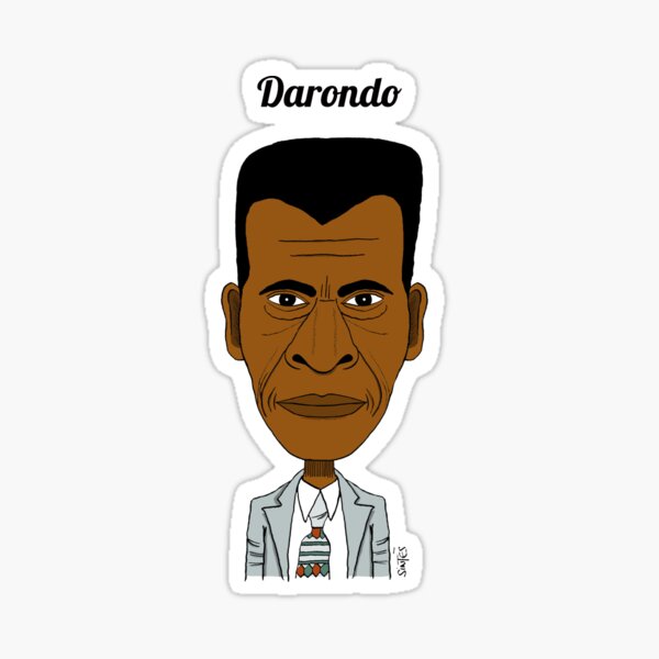 "Drawn portrait of Darondo with Name." Sticker for Sale by ericsintes ...