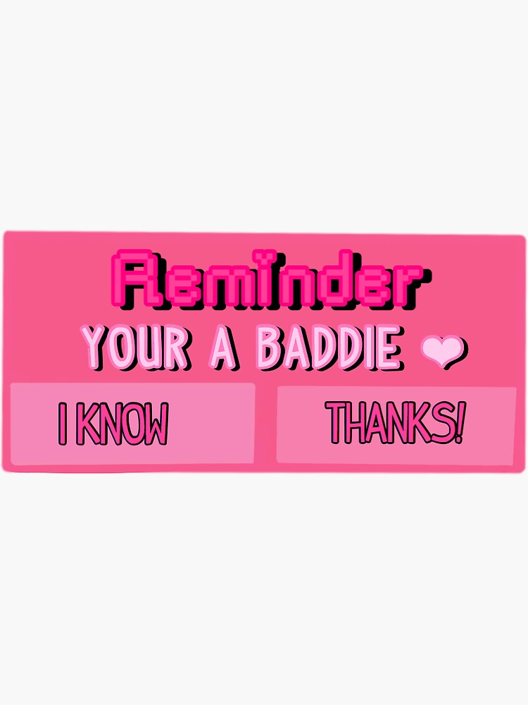 "Cute Aesthetic Reminder" Sticker by madebymarolus | Redbubble