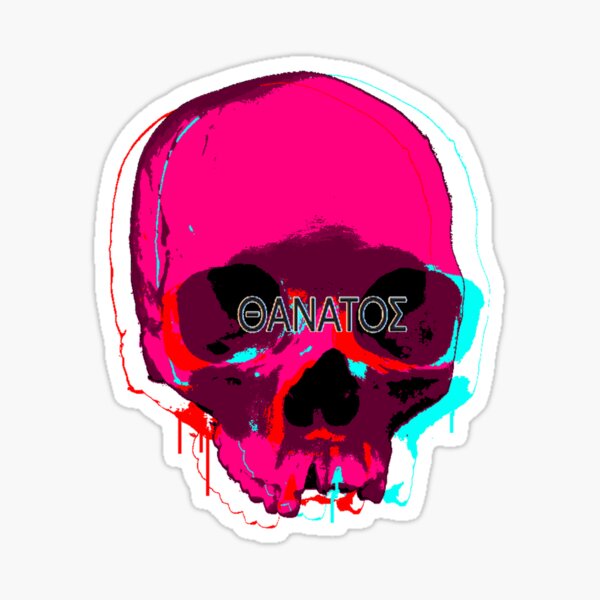 "3D-DEATH" Sticker for Sale by JVCK1998 | Redbubble