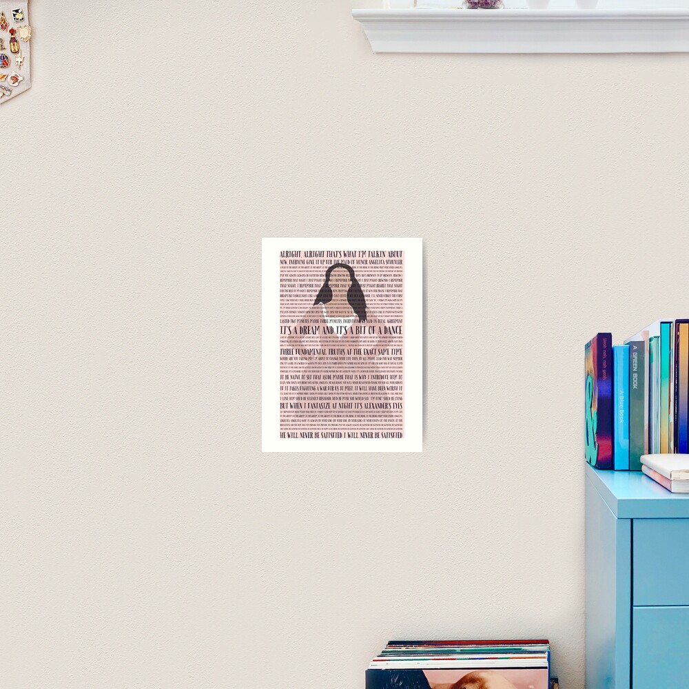 "Hamilton - Satisfied full lyrics " Poster for Sale by hypocratees ...