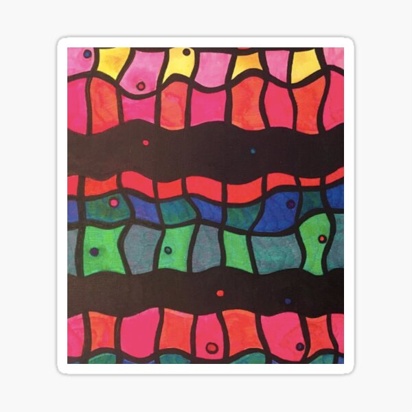 "Scrambled. " Sticker for Sale by Laurencandice | Redbubble