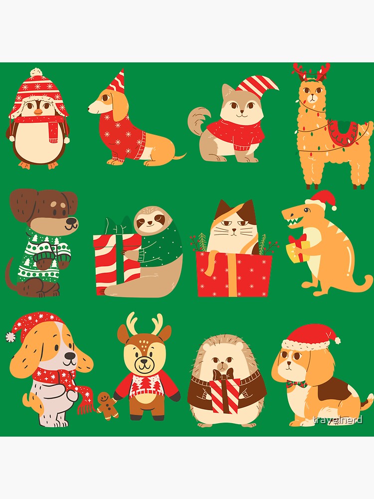 "Animal Quarantinemas " Sticker by travelnerd | Redbubble