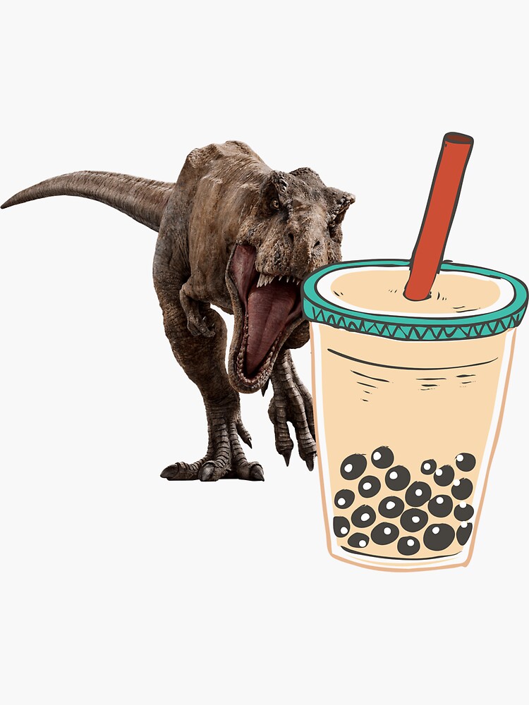 "Dino Boba - Tyrannosaurus Rex" Sticker by safdav872 | Redbubble