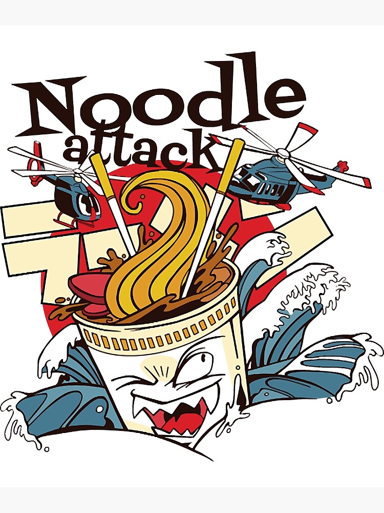 "Noodle Attack Beautiful Japanese Art " Poster by townsendreinaf ...