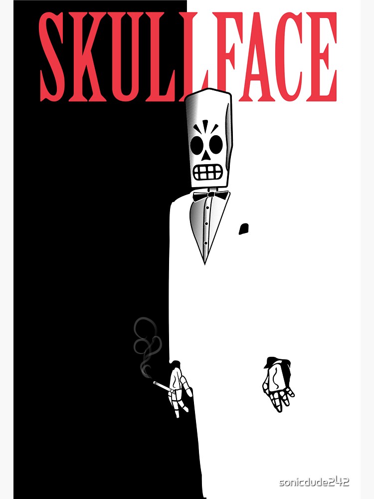 "Skullface" Sticker for Sale by sonicdude242 | Redbubble