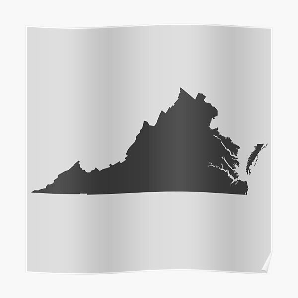 "Virginia Shape" Poster by CPTVDesign | Redbubble