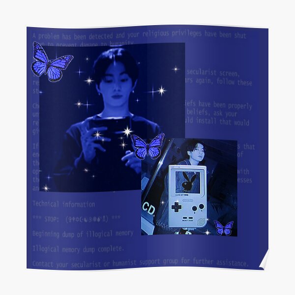 "Cybercore Jungkook" Poster by honeypie007 | Redbubble