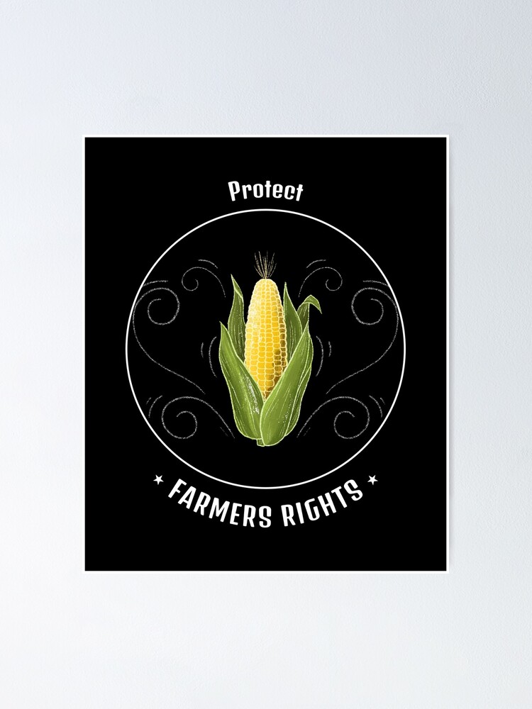 "Protect Farmers' Rights " Poster for Sale by Urbanmedic | Redbubble