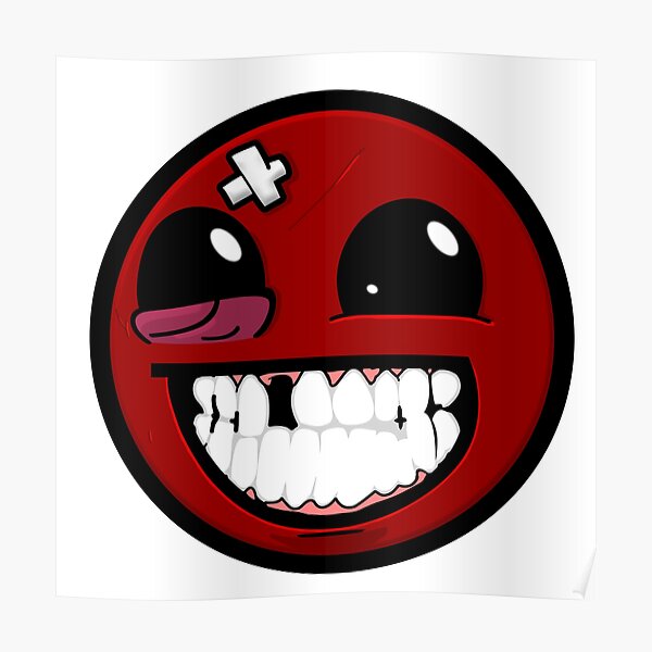 "Cute Super Meat Boy" Poster for Sale by Drawnoutgamer | Redbubble