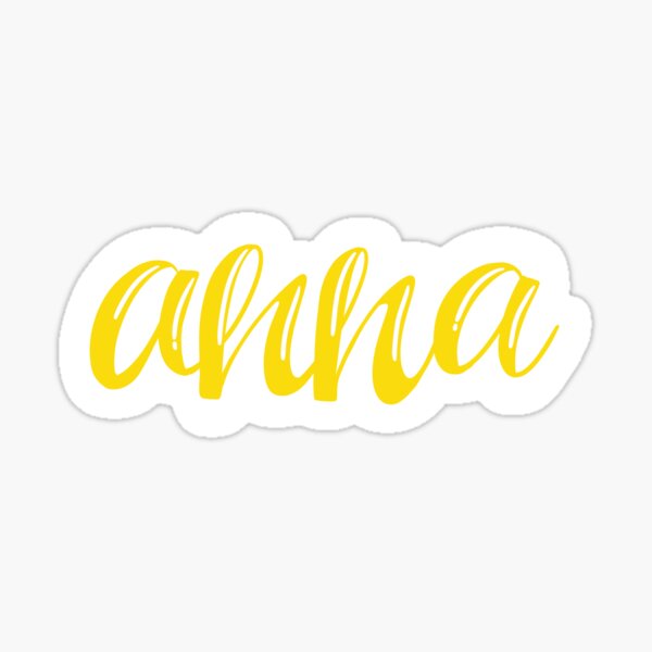 "Name Sticker - Anna (Golden Yellow)" Sticker for Sale by ...