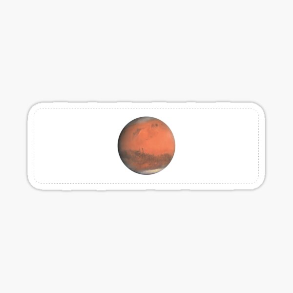 "Extra Small Mars Sticker" Sticker by nstrasser | Redbubble