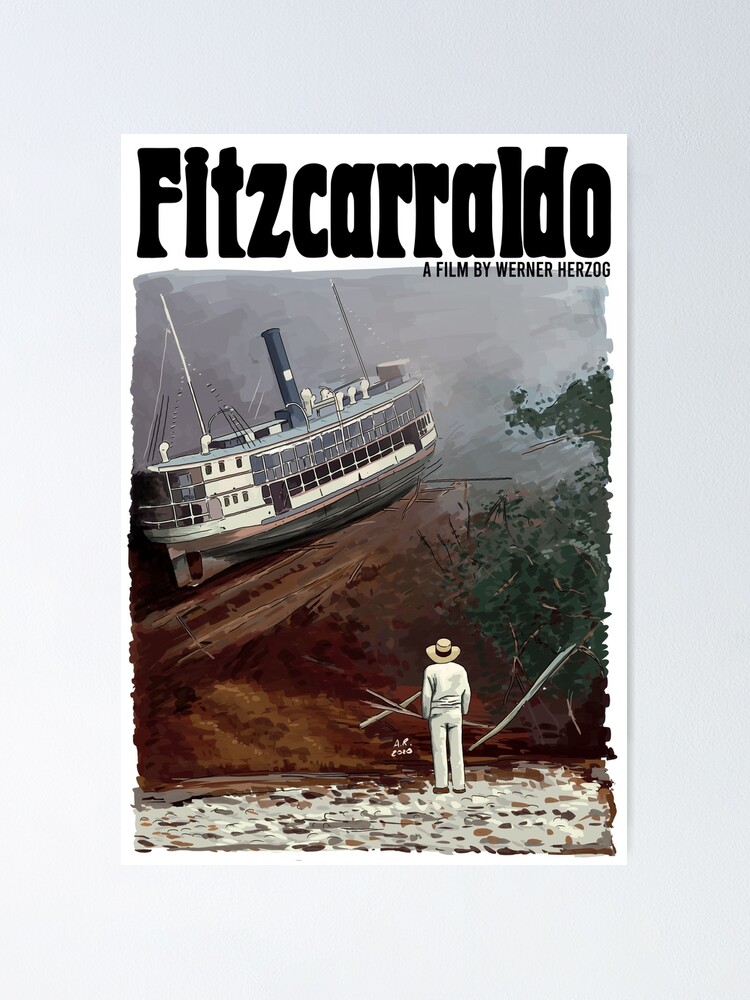 "Fitzcarraldo Illustration by Burro with Title" Poster for Sale by ...