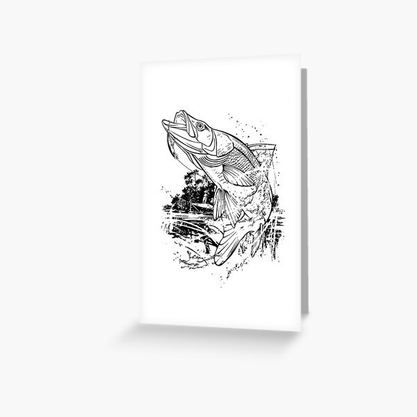 "Snook Fishing" Greeting Card for Sale by Salmoneggs | Redbubble