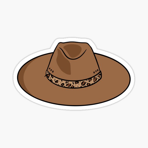 "Wide Brim Cheetah " Sticker for Sale by savannauni | Redbubble