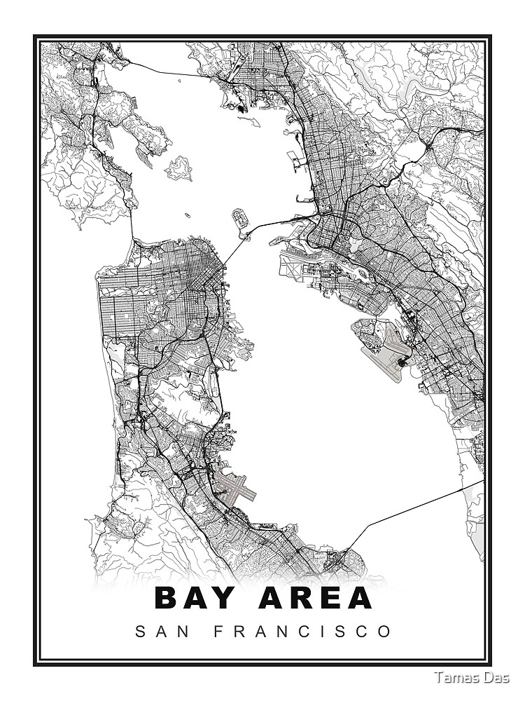 "Bay Area Map" Poster for Sale by sibudas | Redbubble