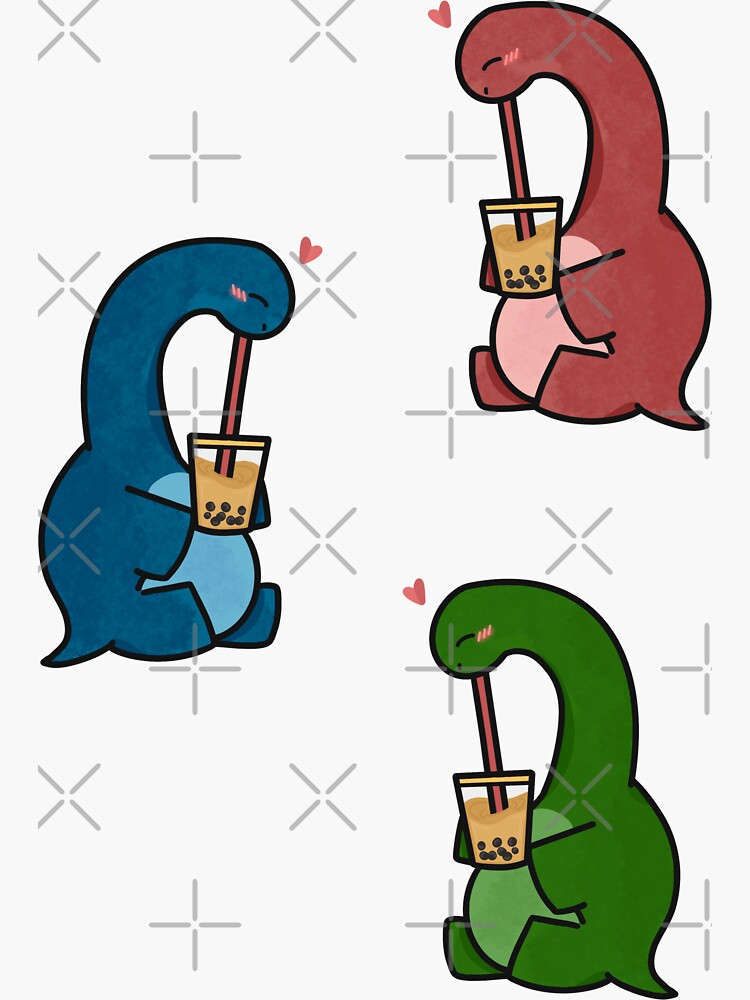 "Dino Boba pack" Sticker for Sale by CricketDoodles | Redbubble