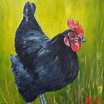 "Ju Ju the Black Chicken" Poster for Sale by Dianne Ilka | Redbubble