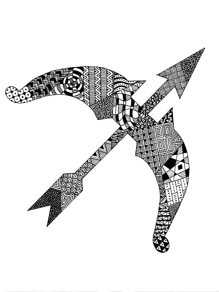 "Zentangle Bow" by May-hem | Redbubble