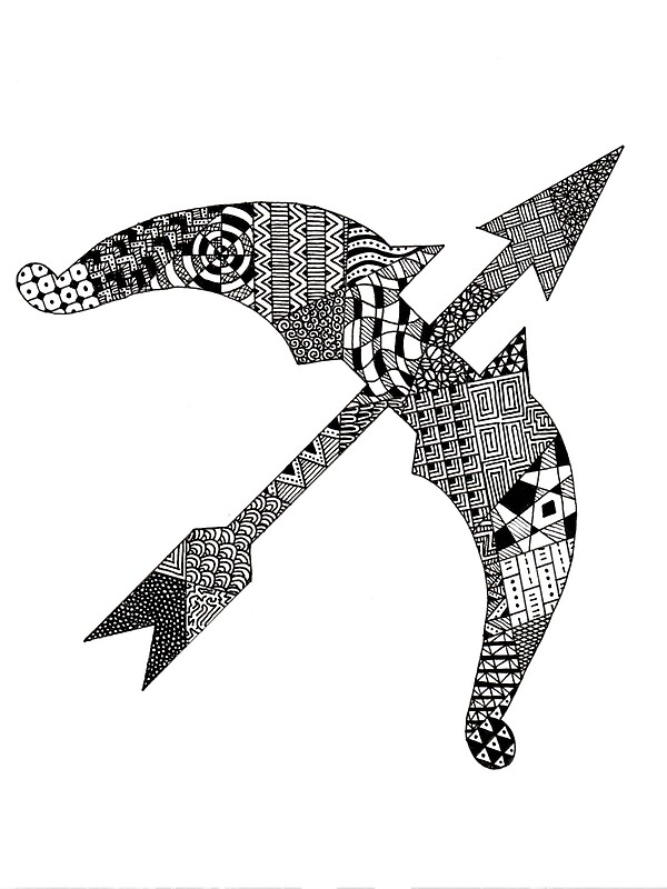 "Zentangle Bow" by May-hem | Redbubble