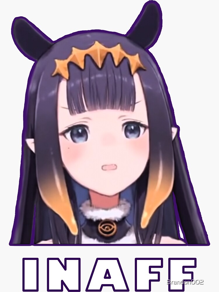 "Inaff" Sticker for Sale by Brandon002 | Redbubble