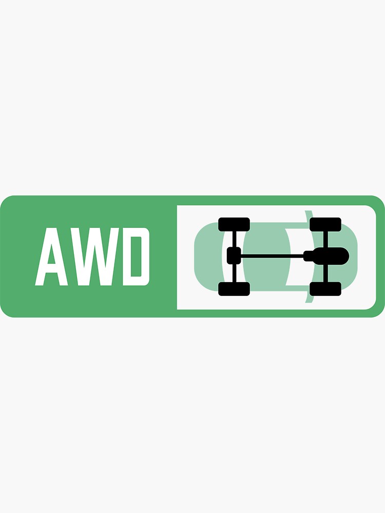 "Front Engine AWD - Forza Drive Train" Sticker for Sale by ...