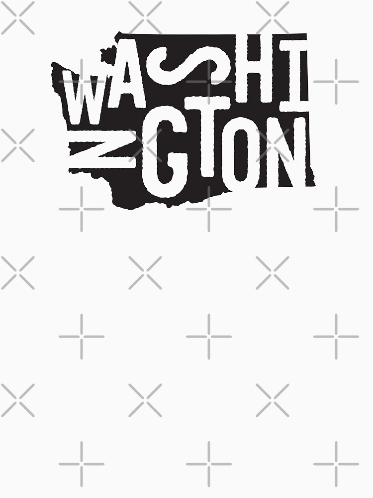 "Washington State Design | Abstract Washington Lettering Graphic ...