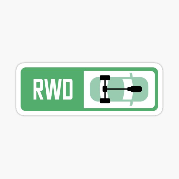 "Front Engine RWD - Forza Drive Train Sticker" Sticker for Sale by ...