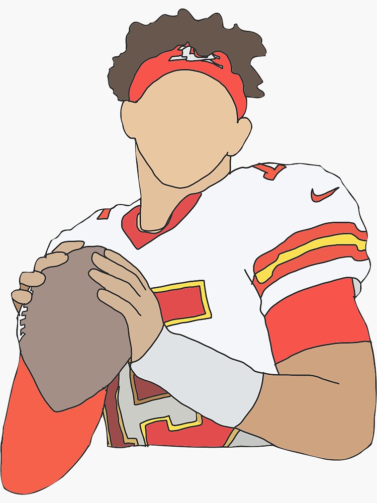 "Patrick Mahomes" Sticker for Sale by evajeanc | Redbubble