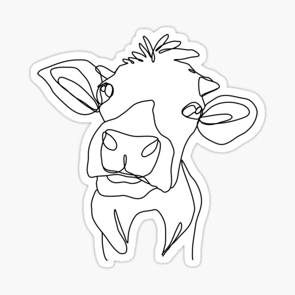 "Holy Cow" Sticker by Imagina-Art | Redbubble