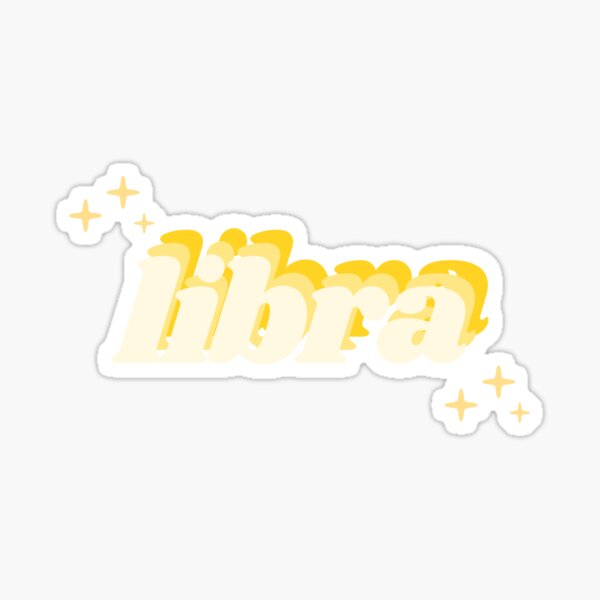 "Libra Sticker" Sticker for Sale by stringofpearls | Redbubble