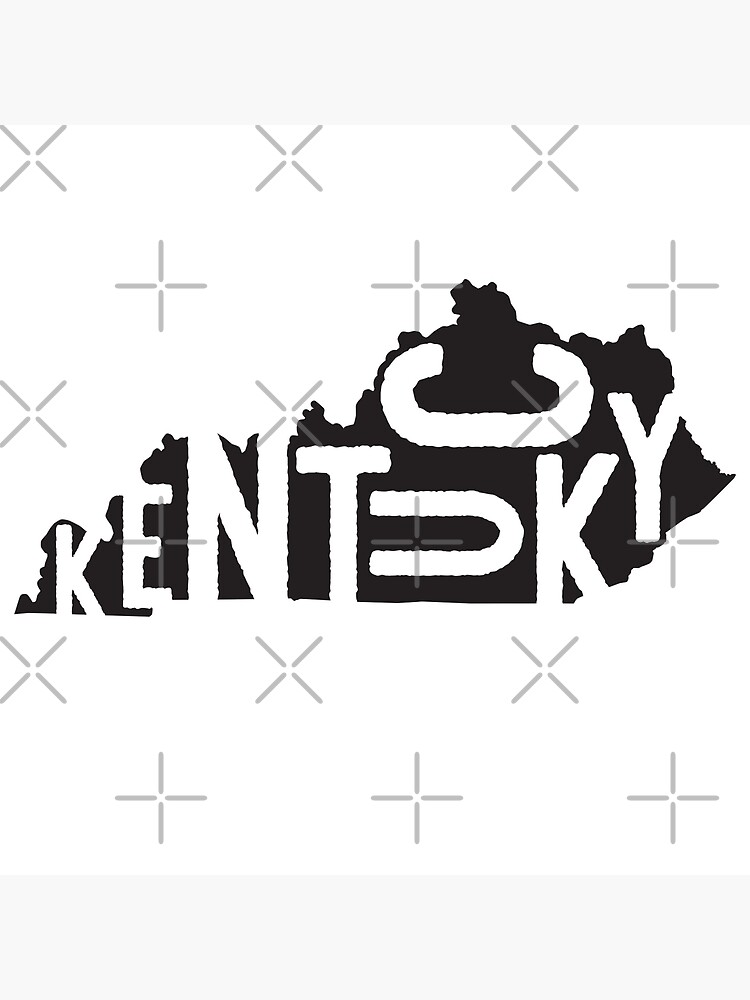 Póster «Diseño del Estado de Kentucky | Resumen gráfico de letras de ...