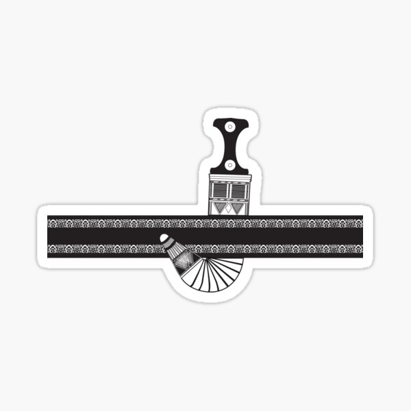 "jambiya" Sticker for Sale by BluEarth | Redbubble