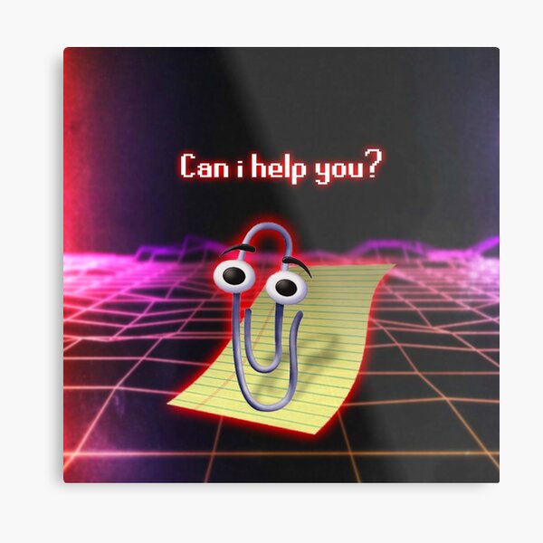 Clippy Metal Prints | Redbubble