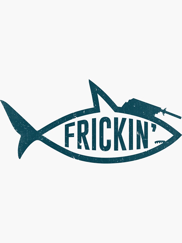 "Sharks With Laser Beams - Frickin" Sticker for Sale by BaitHook ...