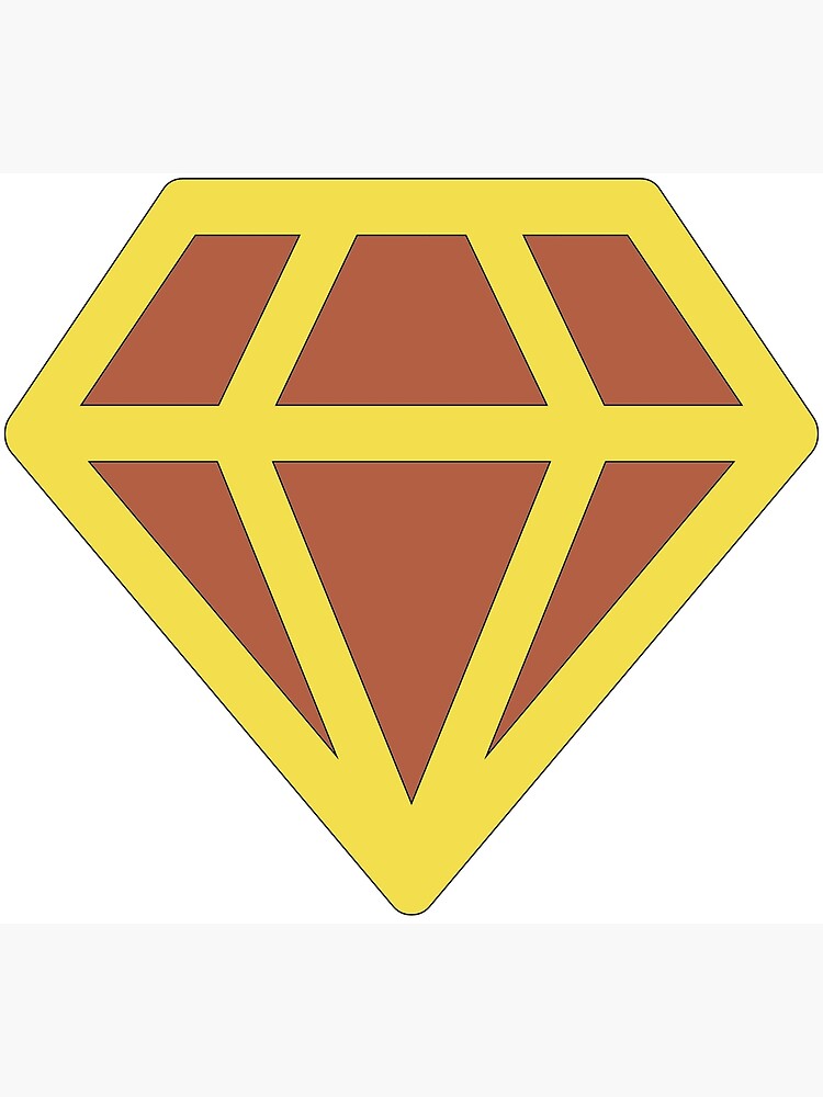 "Illuminating and Rust Diamond" Poster for Sale by Erwin-Bratz | Redbubble