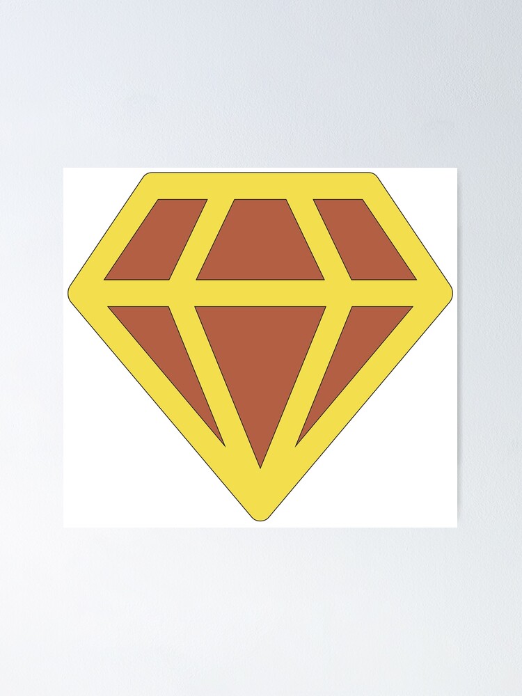 "Illuminating and Rust Diamond" Poster for Sale by Erwin-Bratz | Redbubble