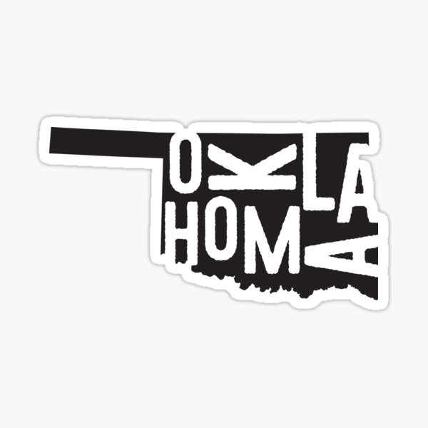 "Oklahoma State Design | Abstract Oklahoma Lettering Graphic | Oklahoma ...