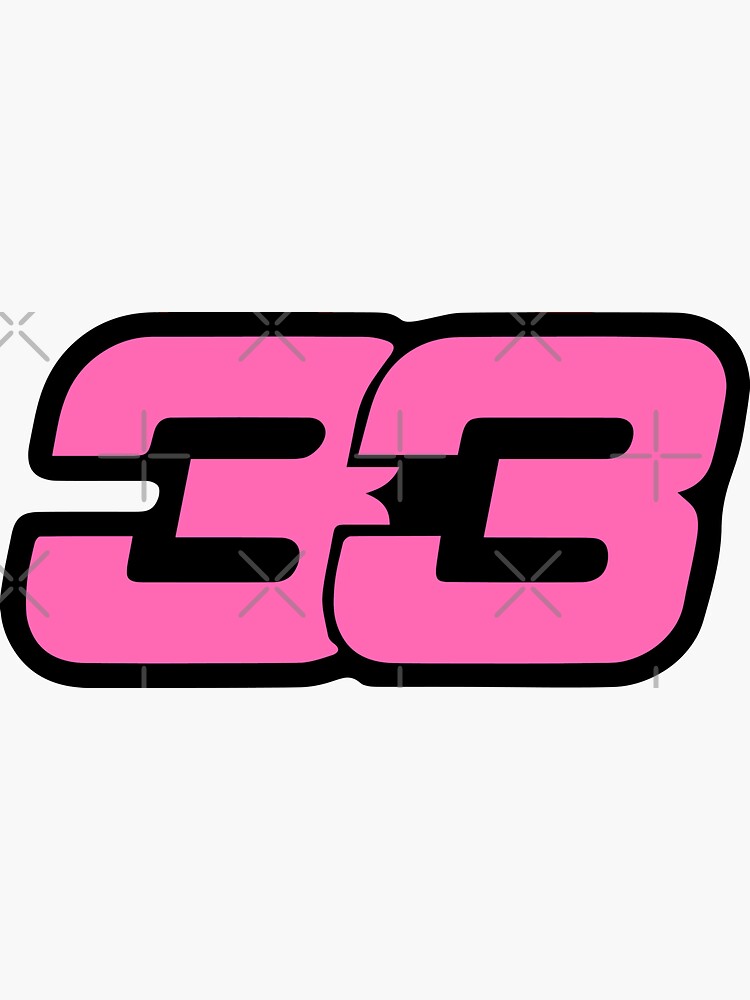 "Max Verstappen Formula 1 Number" Sticker for Sale by treasure-crafts ...