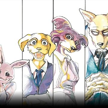 "Beastars Gohin, Haru, Jack, Juno and Louis Spread" Art Print for Sale ...