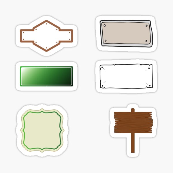 "Blank labels and boards" Sticker for Sale by TrendingTees4u | Redbubble