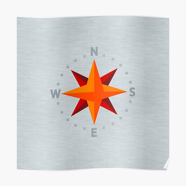 "NSEW CARDINAL" Poster for Sale by Cigher | Redbubble