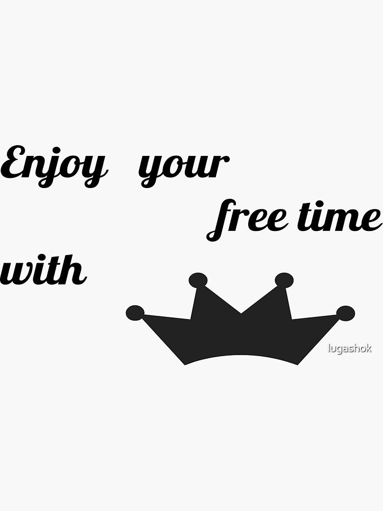 "Enjoy your free time with corona" Sticker for Sale by lugashok | Redbubble